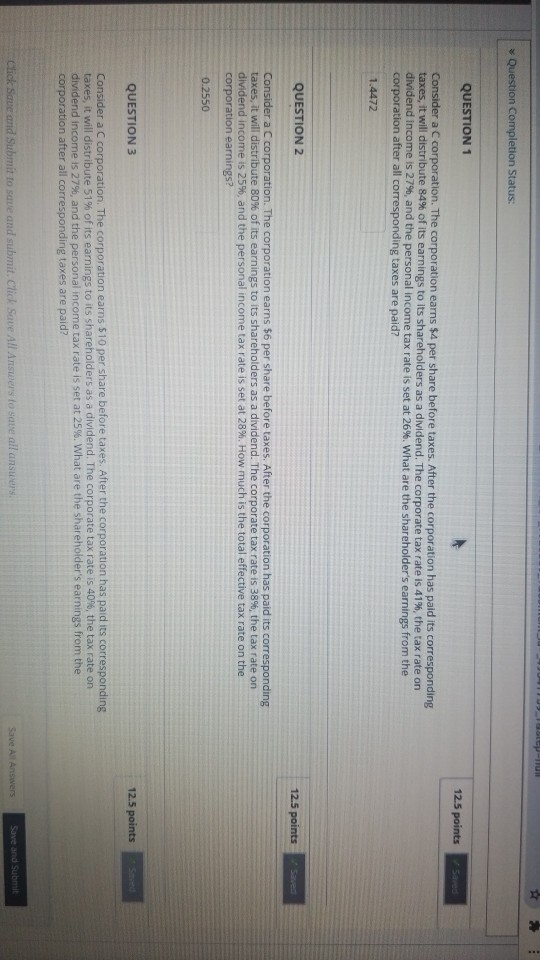 Solved Question Completion Status: QUESTION 1 12.5 points | Chegg.com