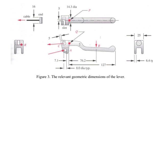 Solved HOMEWORK 1: LOAD ANALYSIS OF A BICYCLE BRAKE LEVER 1. | Chegg.com