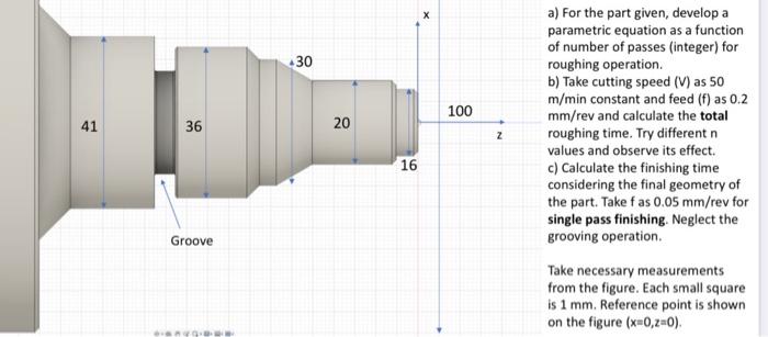 Solved a) For the part given, develop a parametric equation | Chegg.com