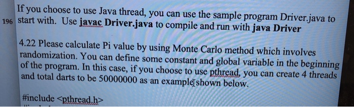 Please Use C Or Java Using Pthread And Java Chegg