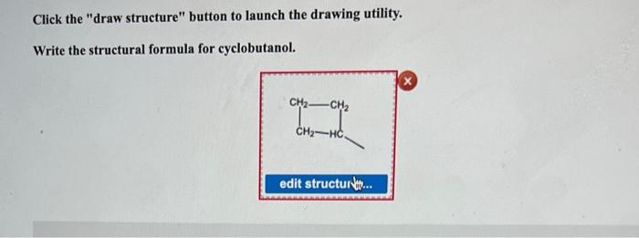 Solved Click the "draw structure" button to launch the | Chegg.com