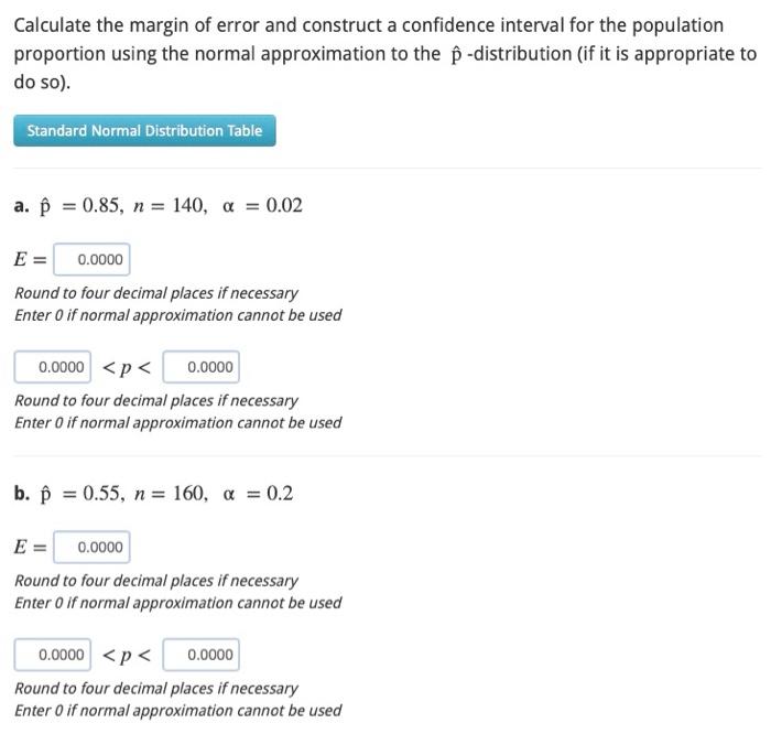 Solved Calculate the margin of error and construct a | Chegg.com