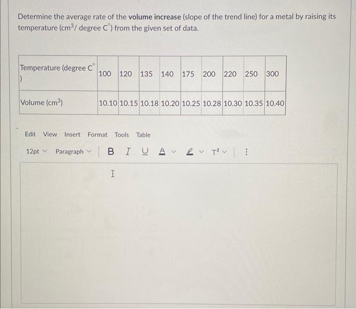 Solved Determine the average rate of the volume increase | Chegg.com