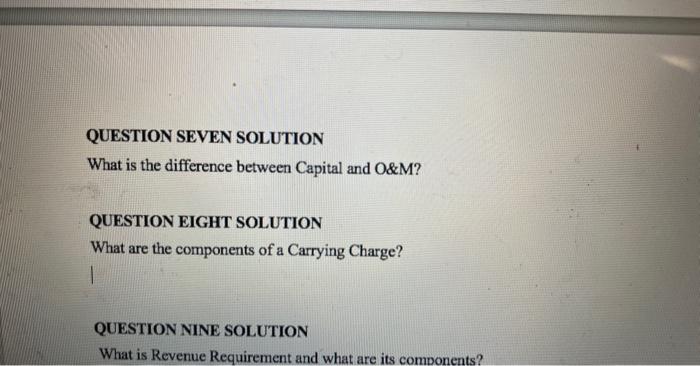 QUESTION SEVEN SOLUTION What is the difference | Chegg.com