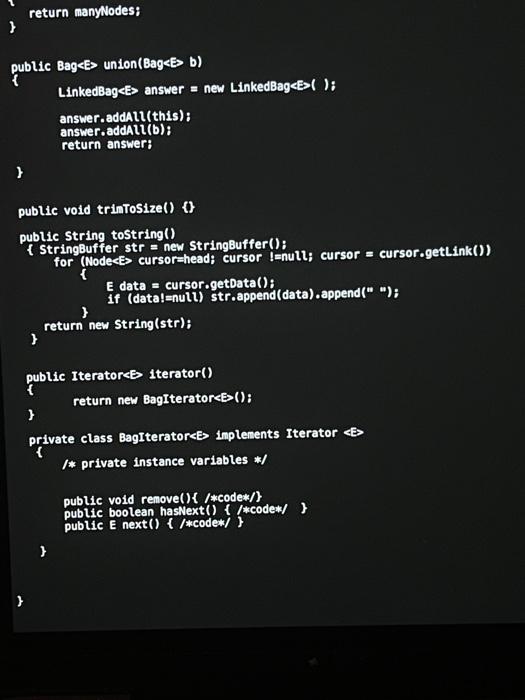 Solved Please Write The Code In Java Write Code For Those