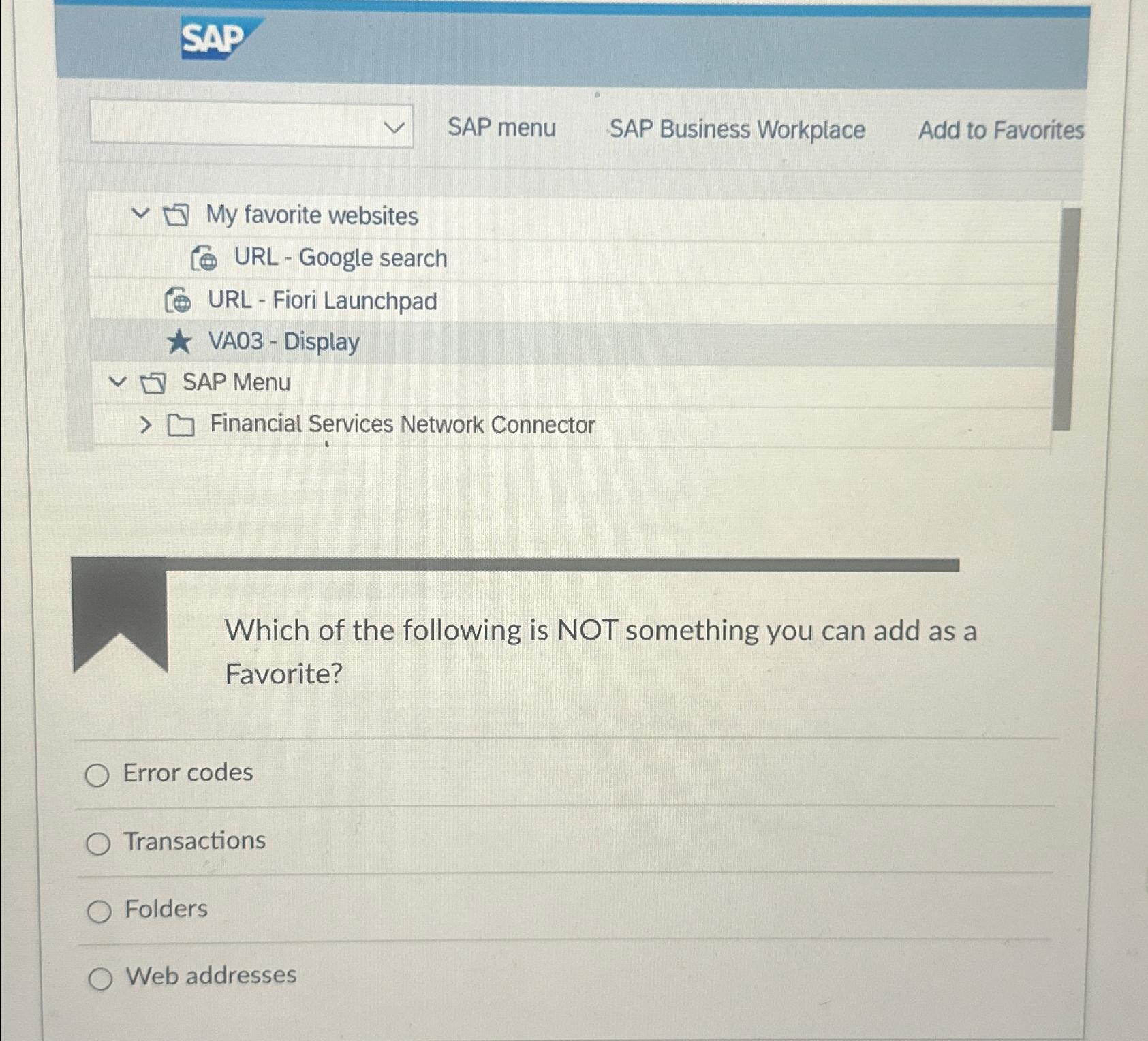 Solved Sapsap Menusap Business Workplaceadd To Favoritesmy 8595