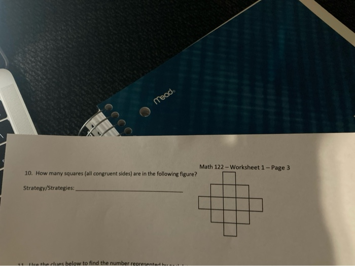 Solved Mead. Math 122-Worksheet 1 - Page 3 10. How many | Chegg.com