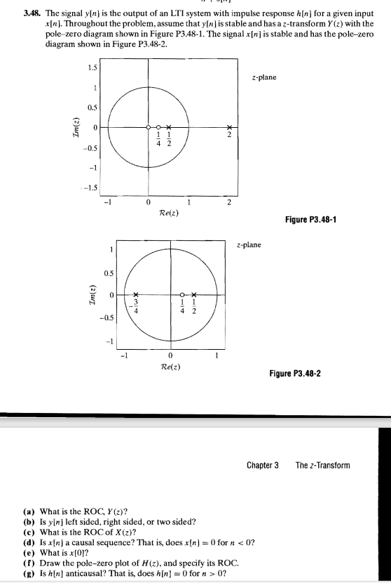 Solved 3.48. ﻿The signal y[n] ﻿is the output of an LTI | Chegg.com