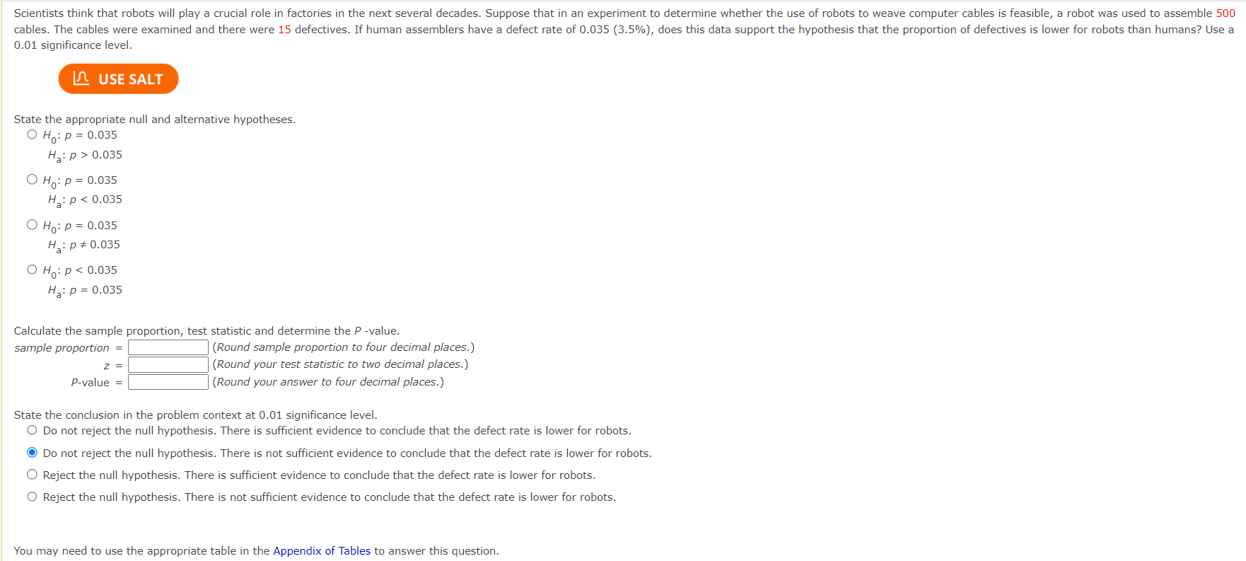 0.01 ﻿significance level.State the appropriate null | Chegg.com