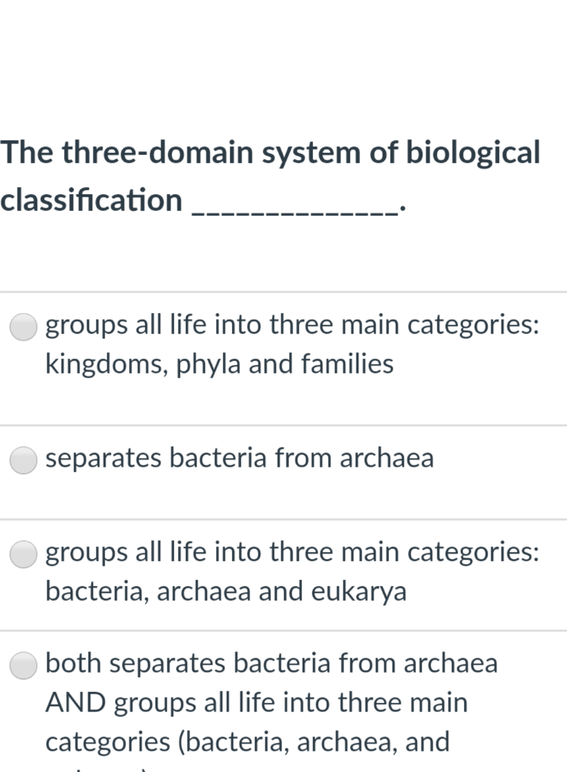 Three Domain Classification
