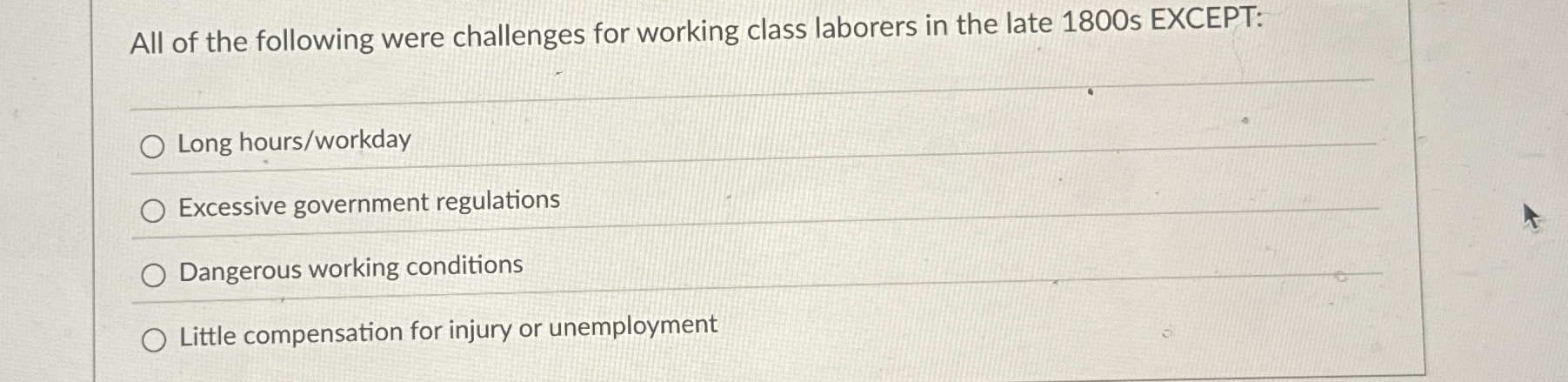 Solved All of the following were challenges for working | Chegg.com