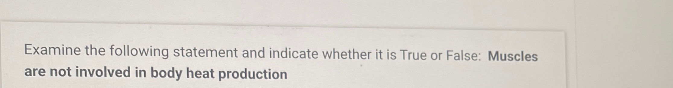 Solved Examine the following statement and indicate whether | Chegg.com