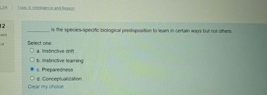 Solved LV4 ﻿Iopic 8: Intelligence and Reasonis the | Chegg.com