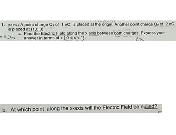 Solved solve both it part a ,b subject: electrostatic | Chegg.com