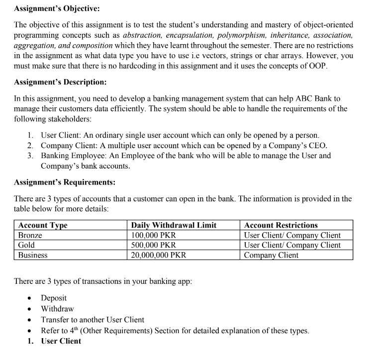 Solved Assignment's Objective:The objective of this | Chegg.com