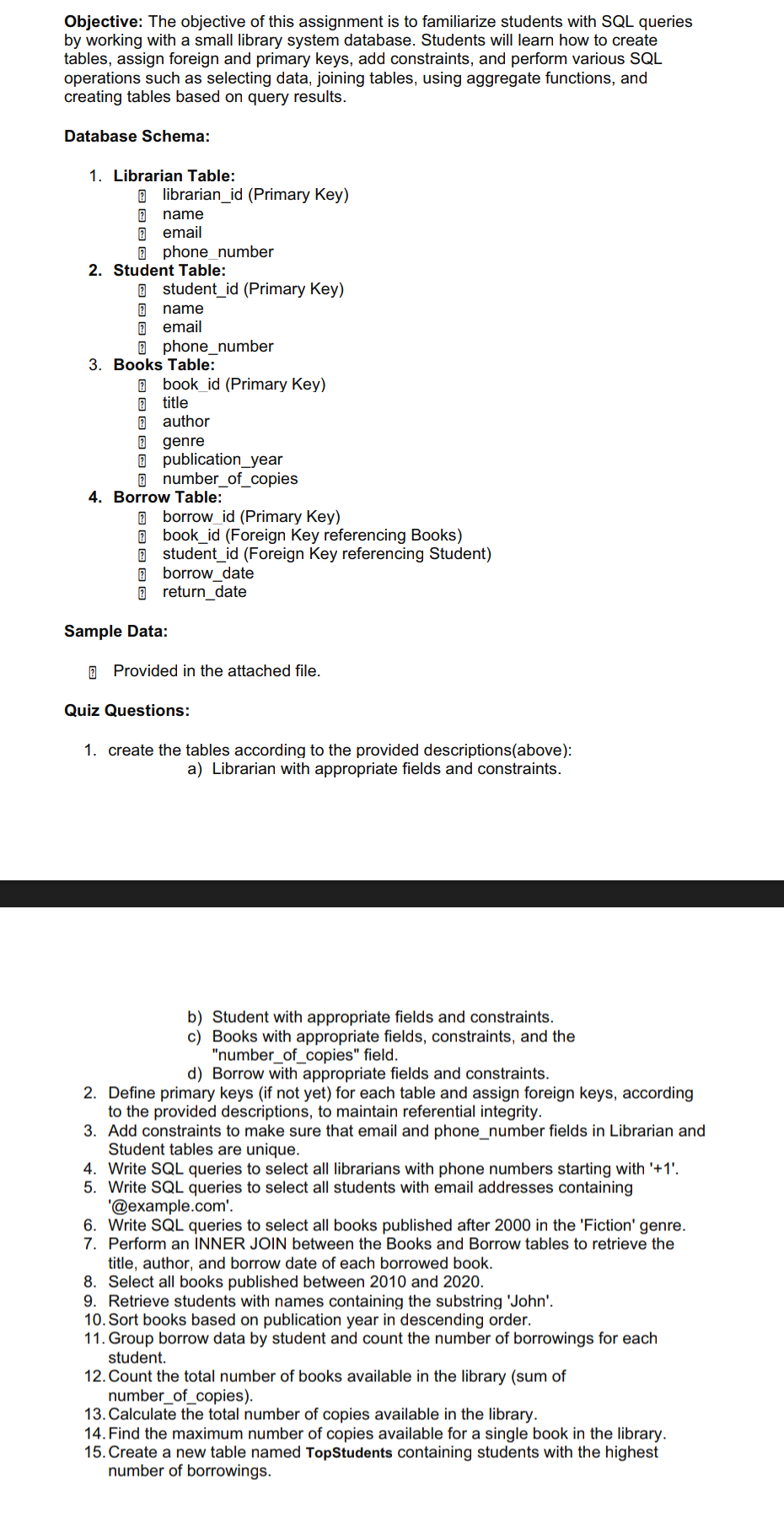 Solved Objective: The objective of this assignment is to | Chegg.com