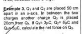 Solved Example 3. Q1 ﻿and Q2 ﻿ate placed 50cm ﻿apart in an | Chegg.com