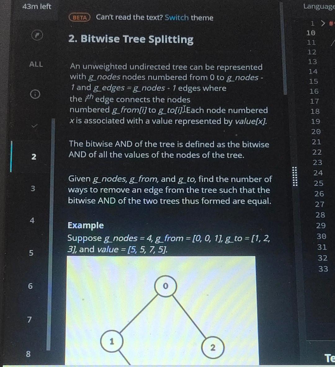 Solved BETA Can't read the text? Switch theme 2. Bitwise | Chegg.com