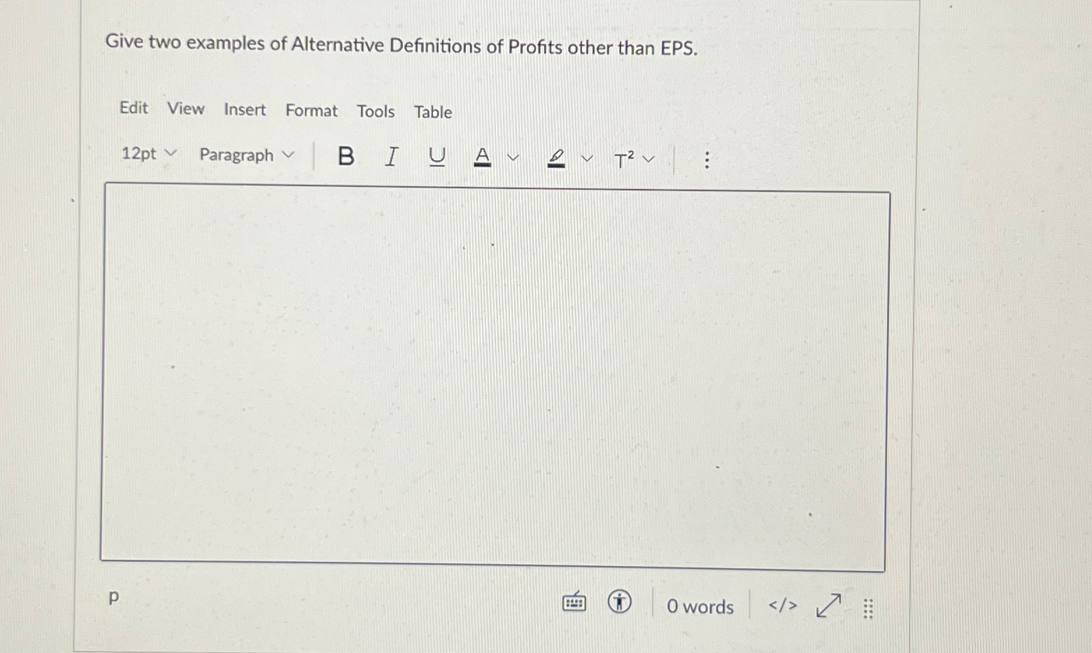 Solved Give two examples of Alternative Definitions of | Chegg.com