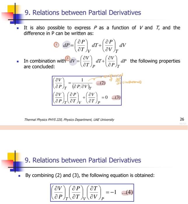 Solved use "dp" and "dv" to proof the equations in the | Chegg.com