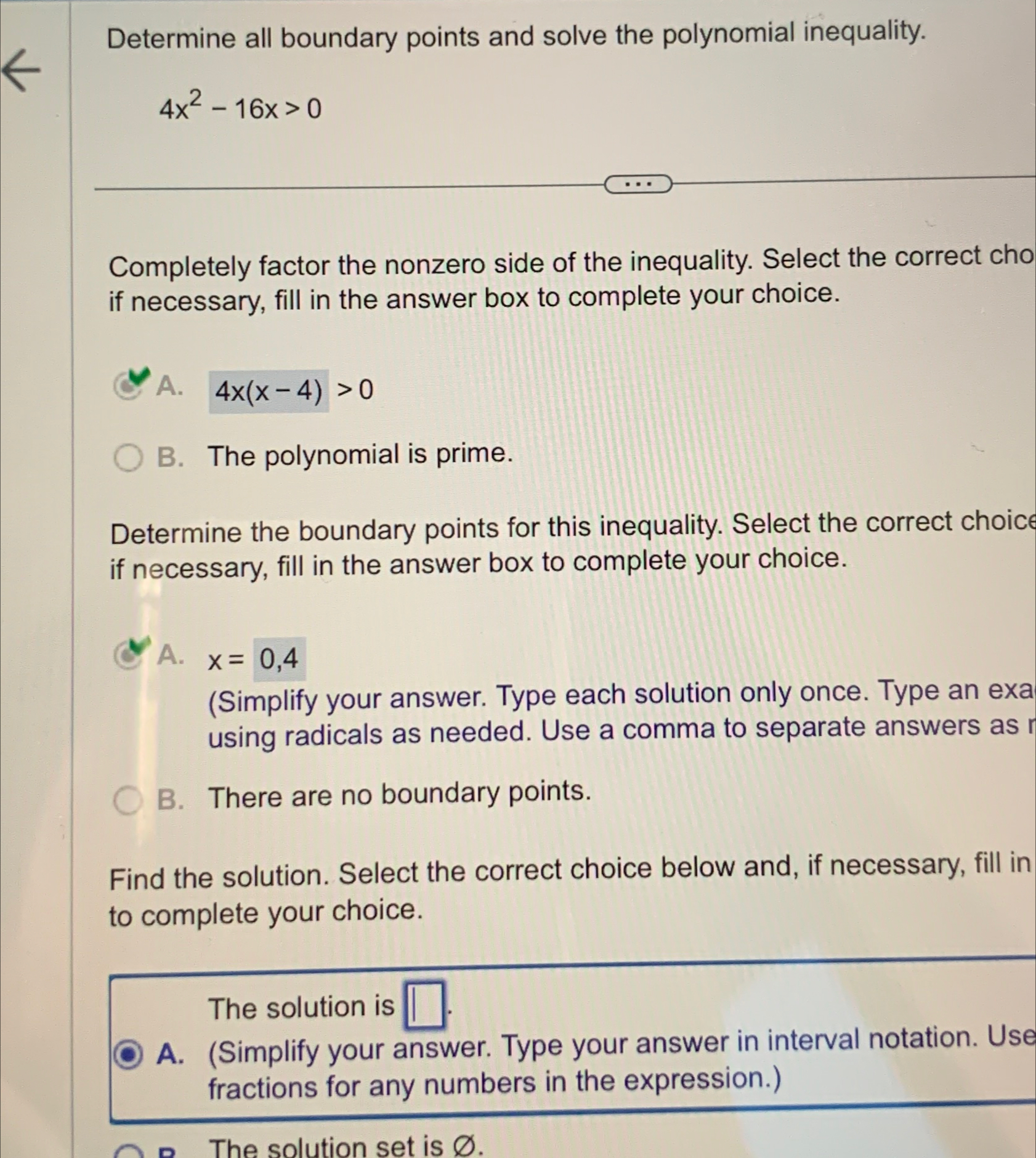 Solved Determine all boundary points and solve the | Chegg.com
