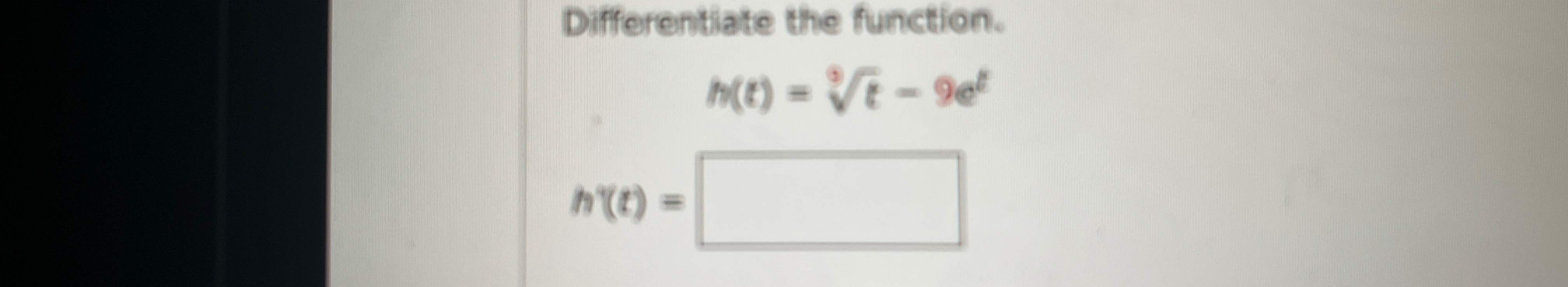 Solved Differentiate the | Chegg.com