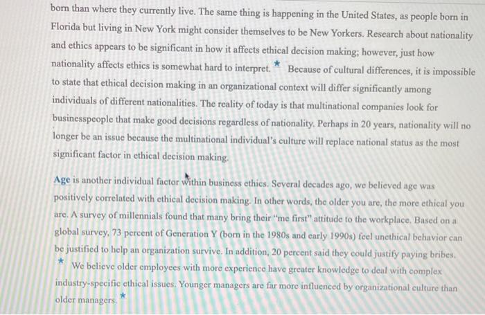 Solved summarize key take away understanding and relate to | Chegg.com