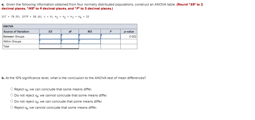 Solved a. ﻿Given the following information obtained from | Chegg.com