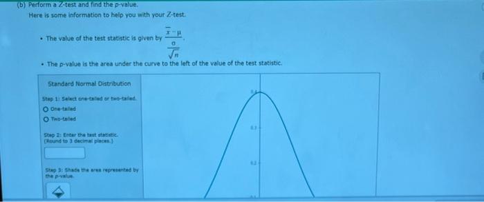 Solved Standard Normal Distribution Step 1: Select | Chegg.com