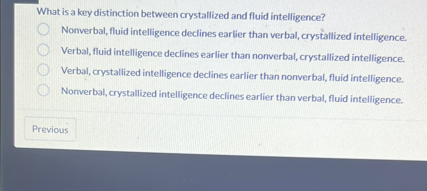 Solved What is a key distinction between crystallized and | Chegg.com