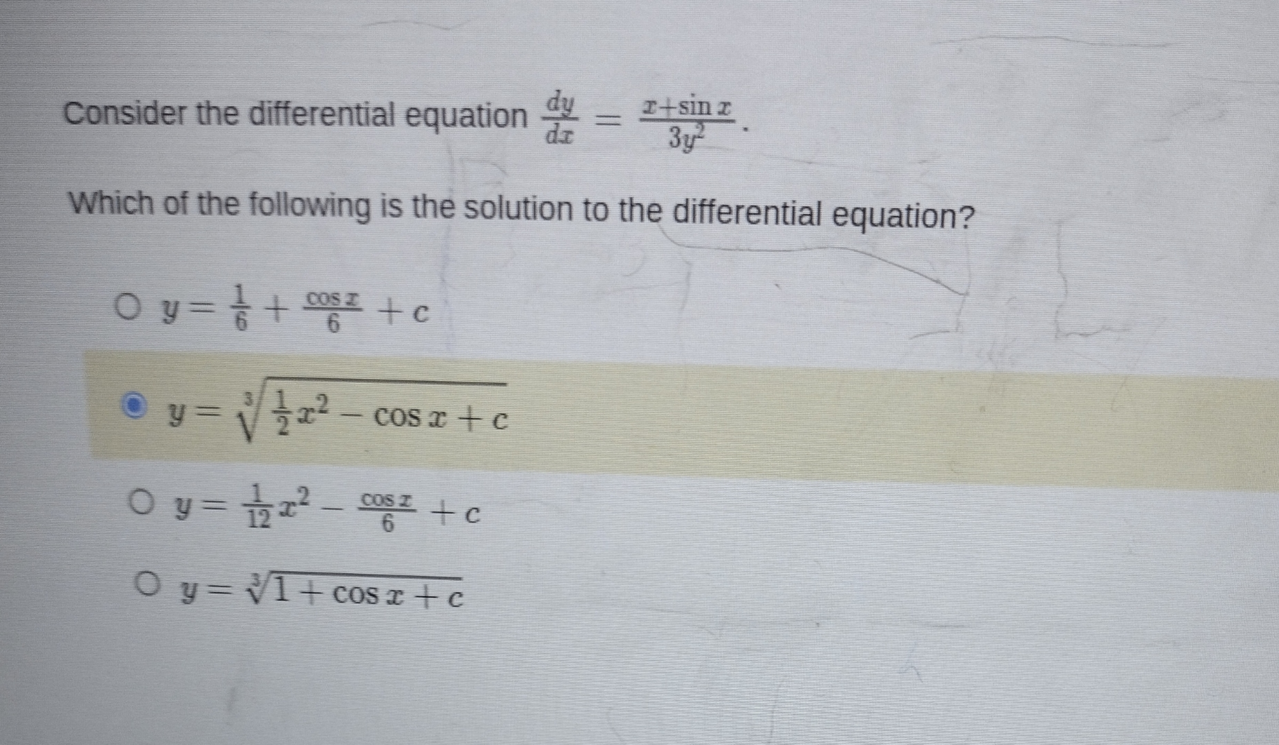 Solved Consider the differential equation | Chegg.com