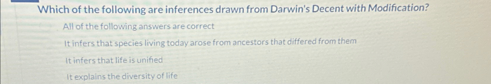 Solved Which of the following are inferences drawn from | Chegg.com