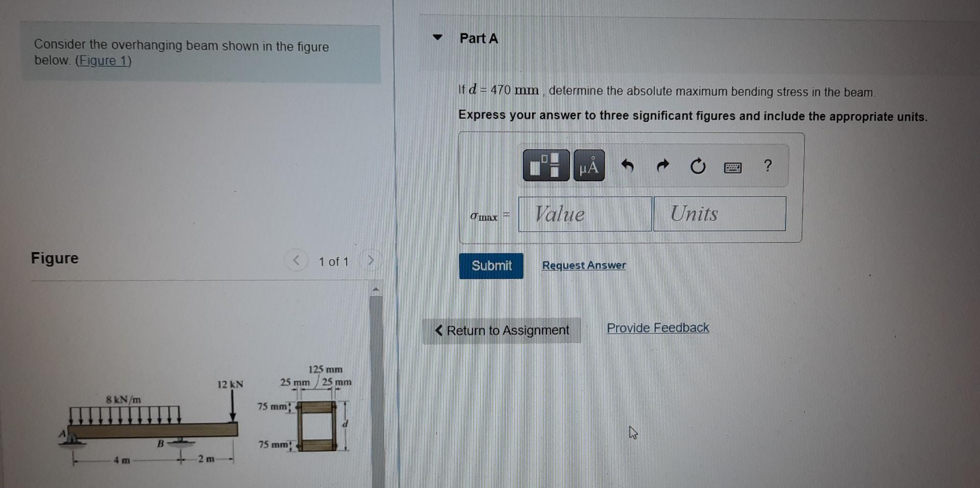 Solved Consider the overhanging beam shown in the figure | Chegg.com