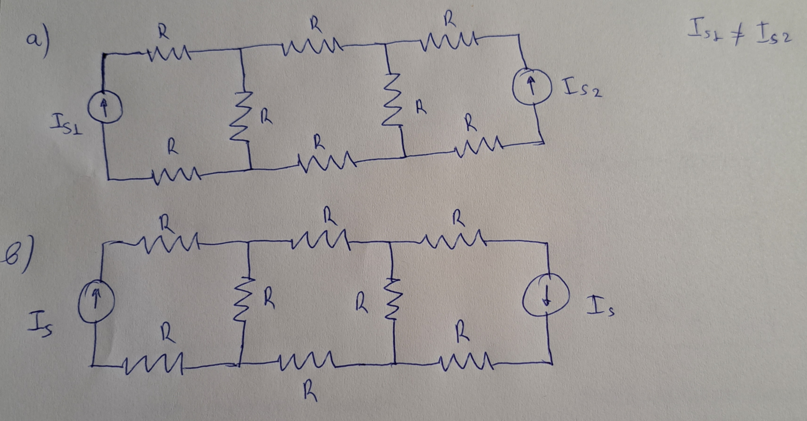 Solved how can i solve these two symmetrical circuits making | Chegg.com