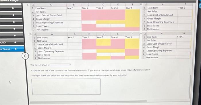 Solved Common-Size Financial Statement Analysis Using Excel | Chegg.com