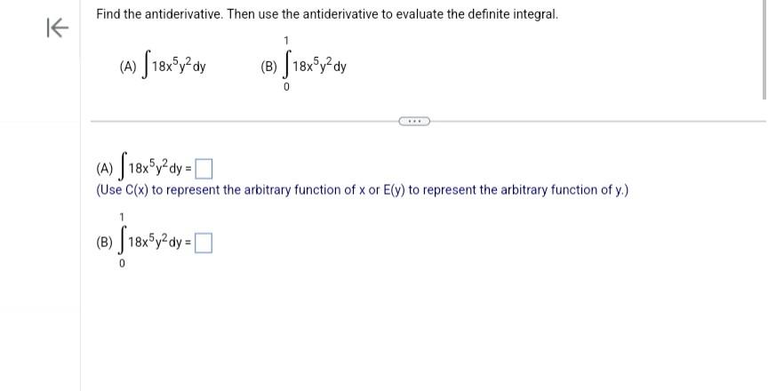 Solved Find the antiderivative. Then use the antiderivative | Chegg.com