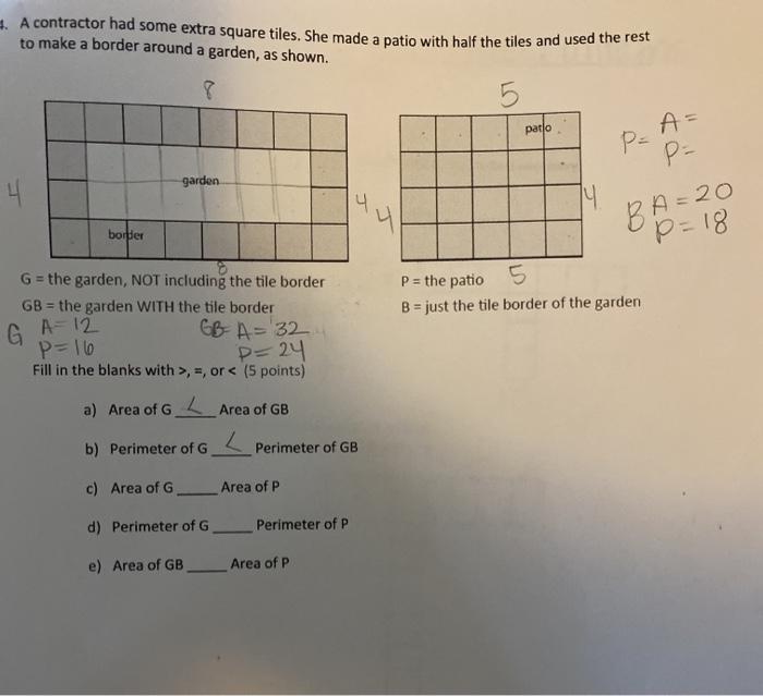 Tiling A Patio Math Problem Answer - Patio Ideas