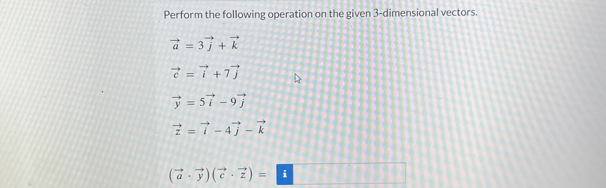 Solved Perform the following operation on the given | Chegg.com
