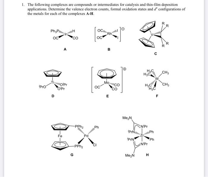 Solved The following complexes are compounds or | Chegg.com