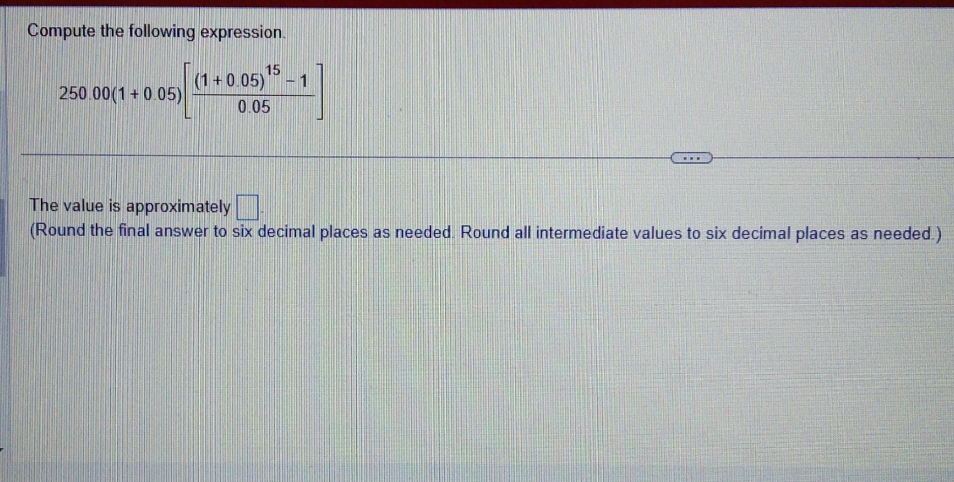 Solved Compute the following expression. | Chegg.com