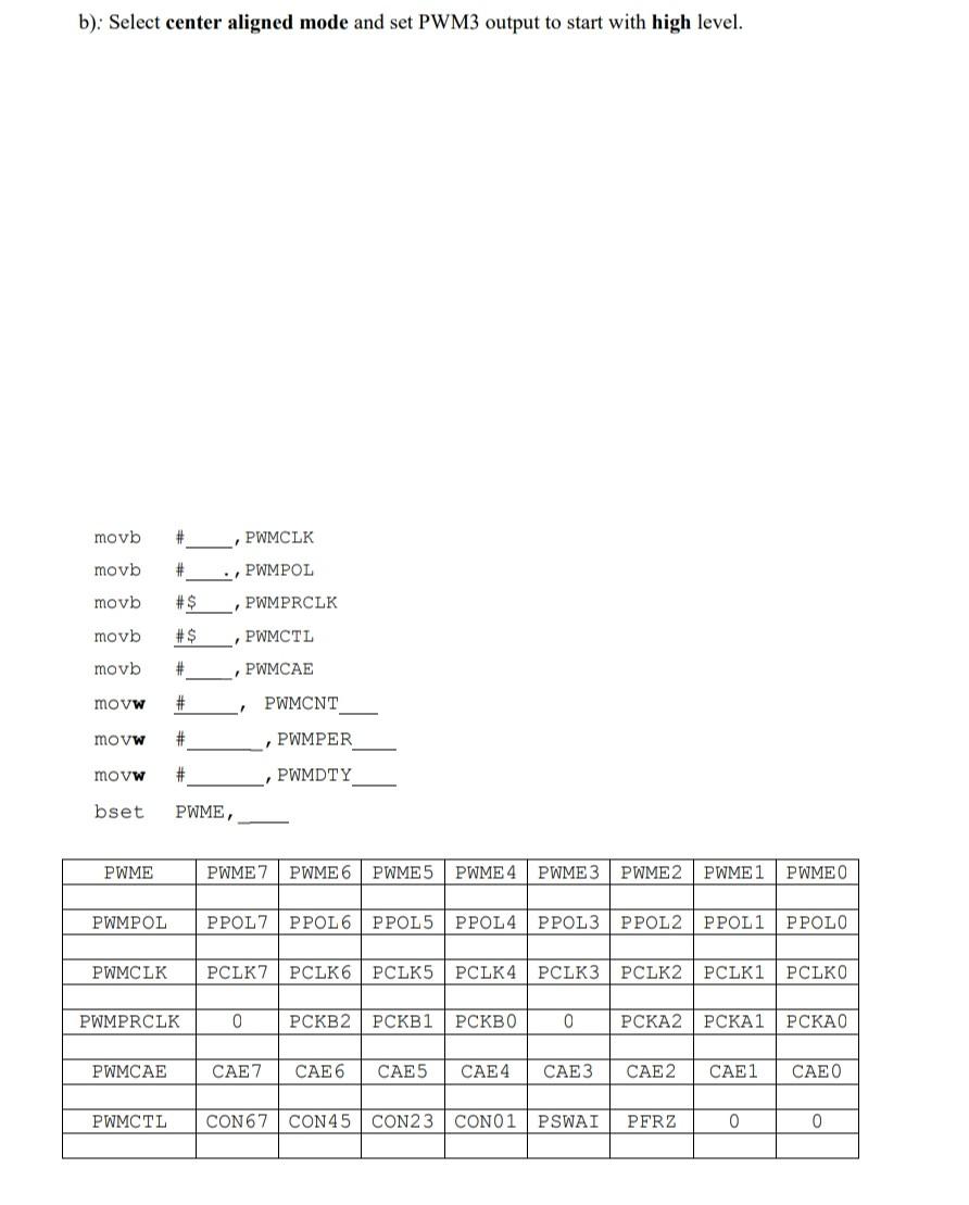 Solved 1. Write an instruction sequence to generate a 120 Hz | Chegg.com