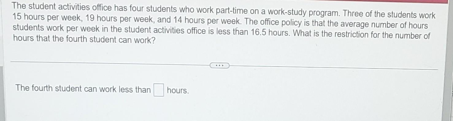 Solved The student activities office has four students who | Chegg.com