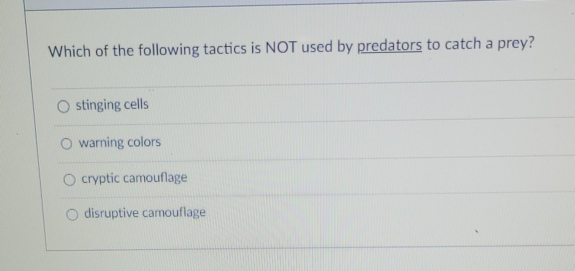 Solved Which of the following tactics is NOT used by | Chegg.com