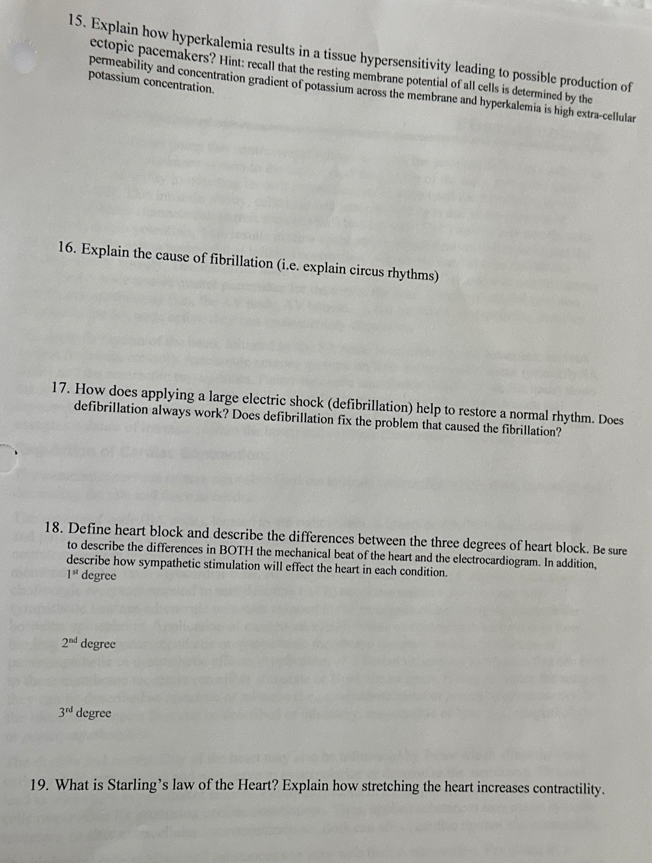 Solved Explain how hyperkalemia results in a tissue | Chegg.com