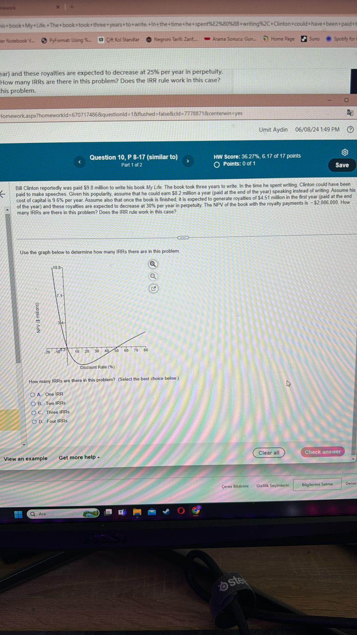 Solved Bill Clinton reportedly was paid $ 9.8 ﻿million to | Chegg.com