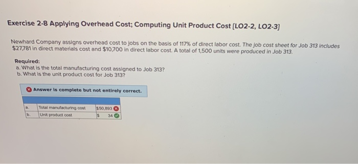 Solved Exercise 2-8 Applying Overhead Cost; Computing Unit | Chegg.com