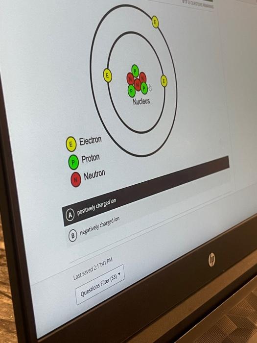 Solved The atom picture here would most likely become a:E) | Chegg.com