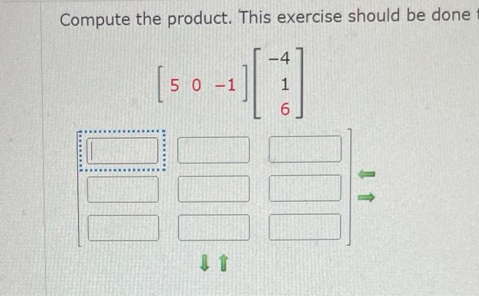 [Solved]: Compute the product. This exercise should be done