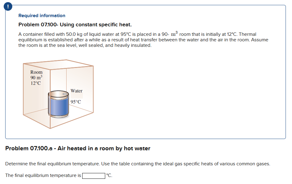Solved Required information Problem 07.100- ﻿Using constant | Chegg.com