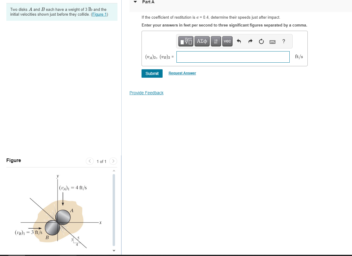 Solved Two disks A and B ﻿each have a weight of 3lb ﻿and | Chegg.com